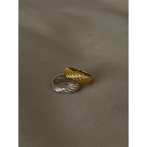 PAUSA ANN s925 窄版麻花扭轉歐美時髦百搭金銀戒指|戒指/指環|ETMall東森購物網