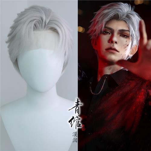 青綰 戀與深空 秦徹 cos仿手勾深灰色假發套|COSPLAY配件/道具/人偶服|ETMall東森購物網