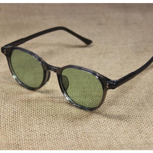 ins小紅書新款偏光墨鏡男潮復古灰色框綠片太陽鏡女防曬UV紫外線|墨鏡|ETMall東森購物網