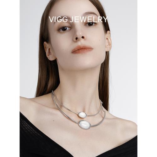 【明星同款】VIGG晝夜項鏈女輕奢小眾高級設計感2025新款百搭吊墜|項鍊|ETMall東森購物網
