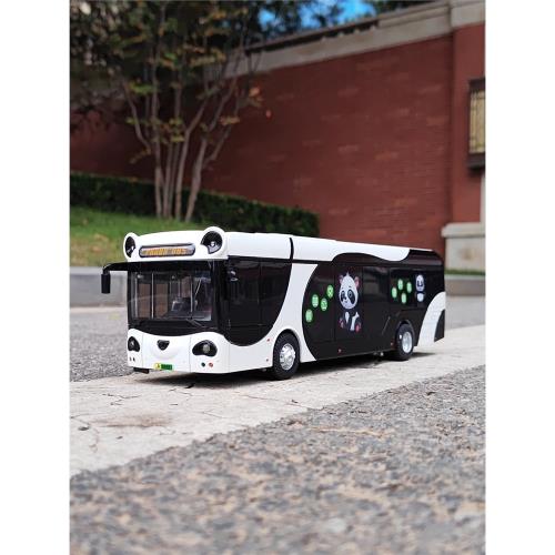 1:42城市智能咔爾客車聲光大巴車熊貓公交巴士兒童仿真合金玩具車|合金車/玩具模擬車/收藏車模|ETMall東森購物網