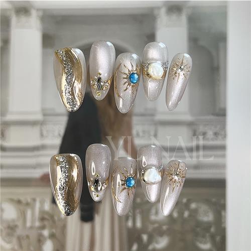 穿戴甲愛爾蘭ins小眾手繪甲片|穿戴甲/甲片|ETMall東森購物網