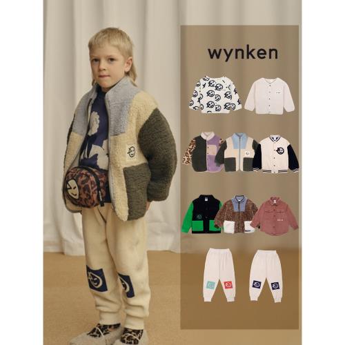 Wynken拼色笑臉logo毛絨衛褲外套|普通外套|ETMall東森購物網