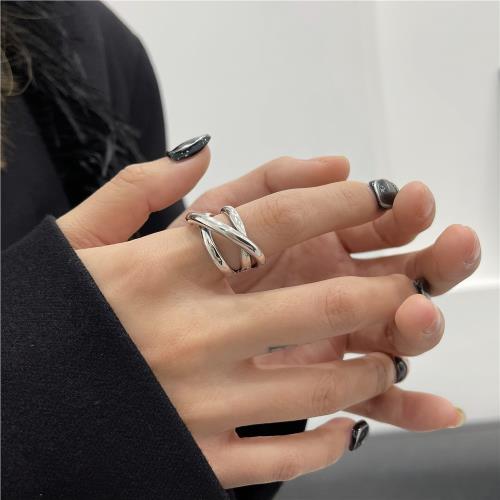 ANSS 925純銀做舊女開口戒指|戒指/指環|ETMall東森購物網