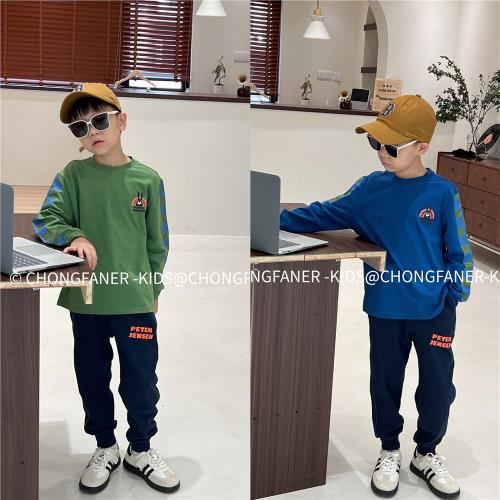 韓國長袖T恤運動100-155碼童裝|套裝|ETMall東森購物網