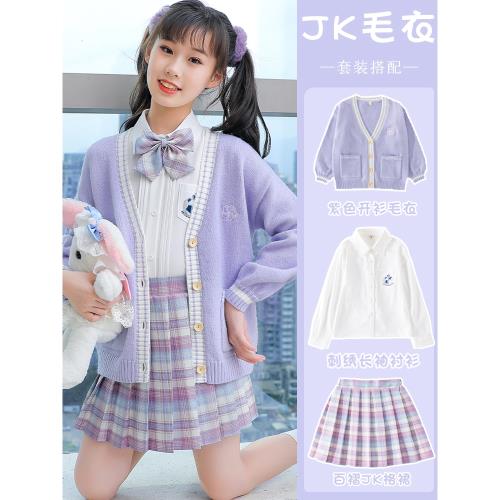 女童正版冬季學院風幼兒園jk制服|套裝|ETMall東森購物網