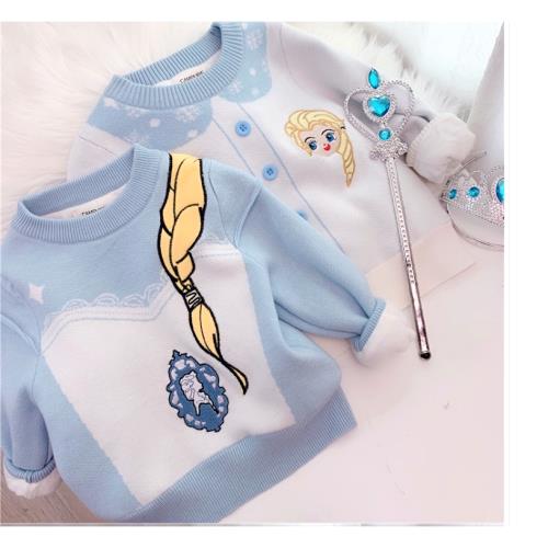 愛紗公主加絨女童秋冬ins風毛衣|毛衣/針織衫|ETMall東森購物網