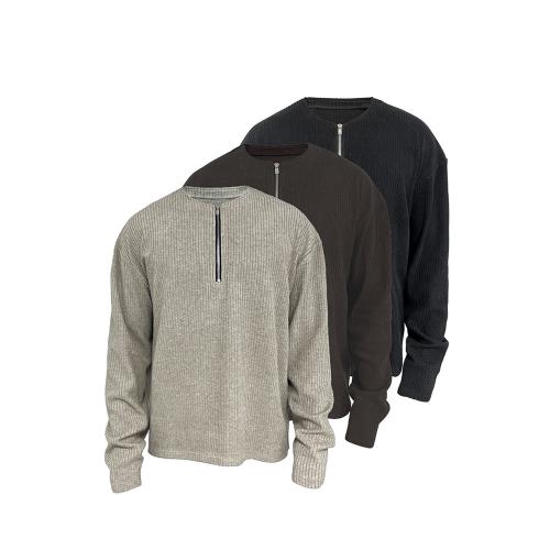 CAESAR肌理紋拉鏈長袖毛衣|針織衫/毛衣|ETMall東森購物網