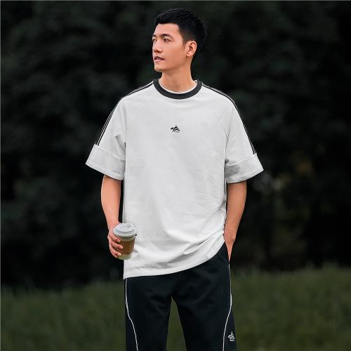 工作室260g休閑插肩短袖運動T恤|T恤|ETMall東森購物網