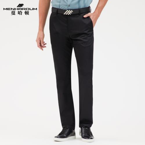 MENHARDUM/蔓哈頓春季新品商務男士休閑褲莫代爾桑蠶絲混紡長褲|休閒褲|ETMall東森購物網
