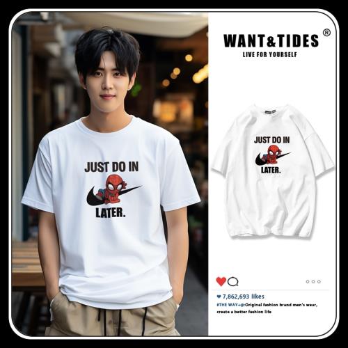 聯名勾子男士日系ins潮短袖T恤|T恤|ETMall東森購物網