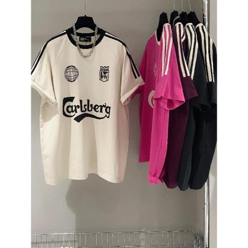 特大碼300斤復古情侶圓領短袖T恤|T恤|ETMall東森購物網