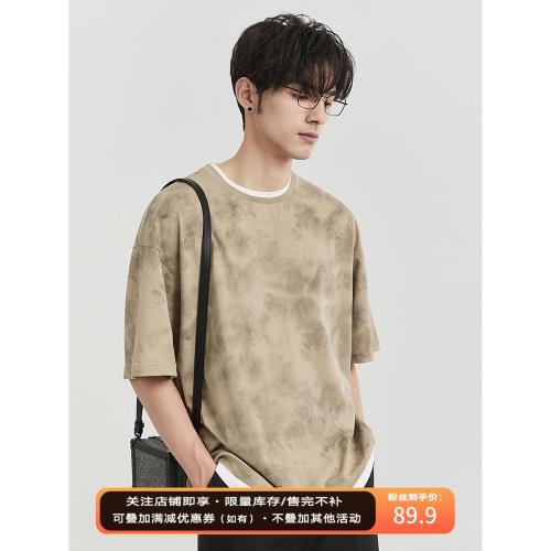 新中式BJZE廢土風潑墨短袖T恤|T恤|ETMall東森購物網