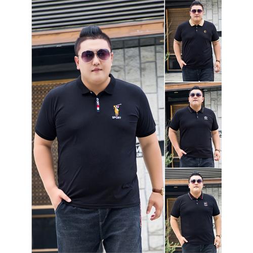 夏季肥佬加大碼半袖polo衫刺繡|Polo衫|ETMall東森購物網