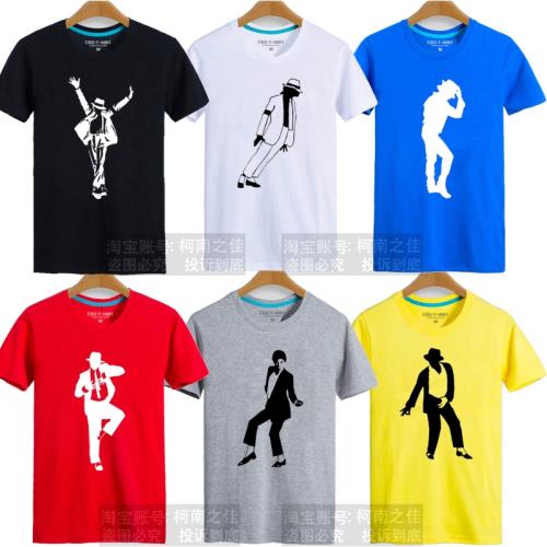michael jackson邁克爾杰克遜短袖T恤兒童裝超大碼6XL衣服演出服|T恤|ETMall東森購物網