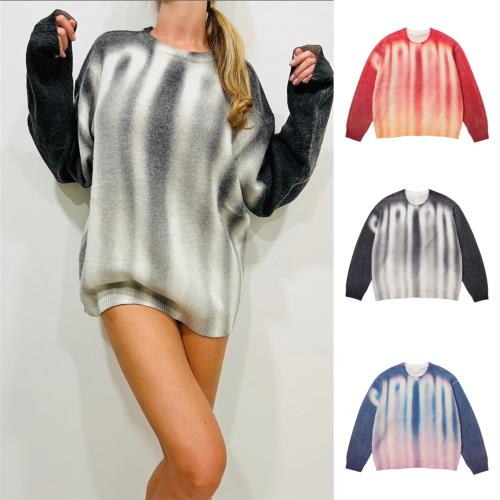 新款23FW BLURRED LOGO SWEATER 彩色漸變針織衫毛衣男女同款|針織衫/毛衣|ETMall東森購物網