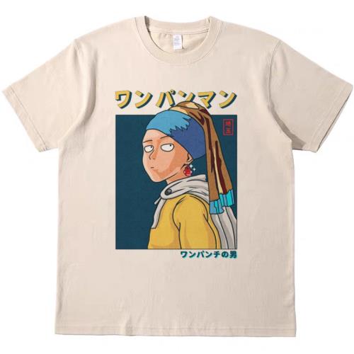 一拳超人 趣味卡通動漫美式T恤復古vintage男女款純棉寬松短袖tee|T恤|ETMall東森購物網
