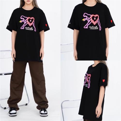 愛心POP UP TEE美潮短袖霓虹燈|T恤|ETMall東森購物網