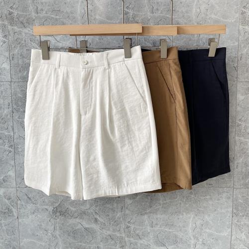 2021夏季五分休閑褲時尚西褲男純色社會短褲5分褲子直筒休閑褲潮|休閒褲|ETMall東森購物網