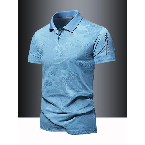 夏季短袖休閑迷彩高彈力POLO衫|Polo衫|ETMall東森購物網
