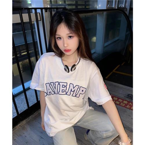 LIFE CAVEMPT日潮CE休閑簡約字母刺繡情侶寬松純棉夏季短袖T恤ins|T恤|ETMall東森購物網