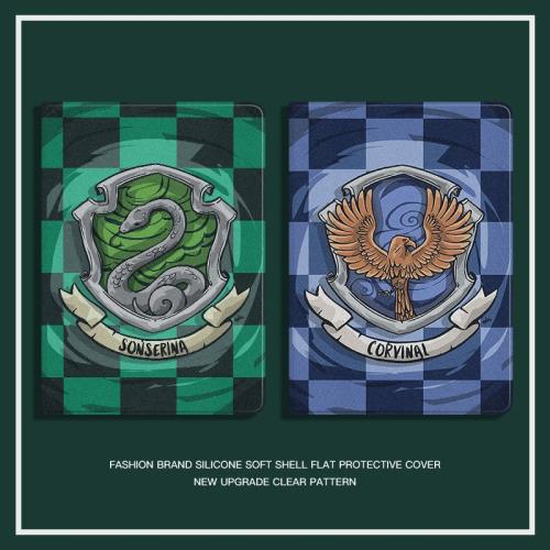 哈利波特2020款ipad9保護套2021蘋果mini6外套5殼air4迷你2平板3帶筆槽pro11寸7第8代九適用斯萊特林拉文克勞|平板電腦保護套/殼|ETMall東森購物網