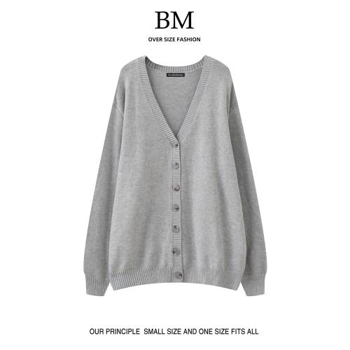 BM外搭內穿寬松居家V領針織衫|毛衣|ETMall東森購物網