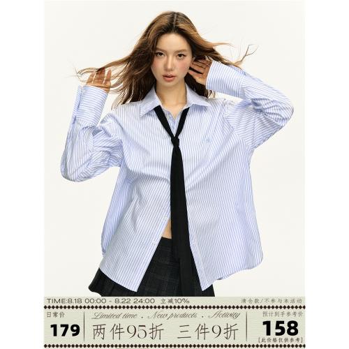 Ariseism 9月19日 19點50分 新品上新 長袖寬松襯衫女秋新款|襯衫|ETMall東森購物網