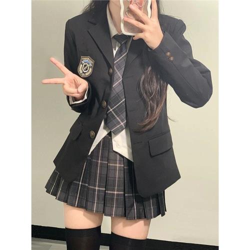 原創外套正版秋冬季黑色jk制服|西裝|ETMall東森購物網
