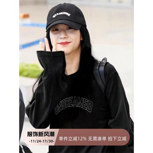 jisoo設計感小眾上衣服長袖t恤|T恤|ETMall東森購物網