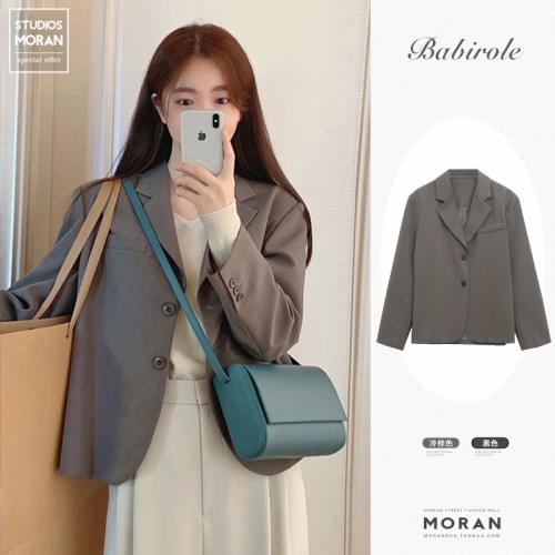 外套女冷灰小個子chic西裝外套|西裝|ETMall東森購物網