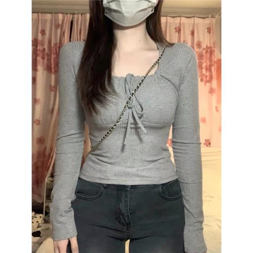 胖mm純欲風辣妹方領性感打底衫|毛針織衫|ETMall東森購物網