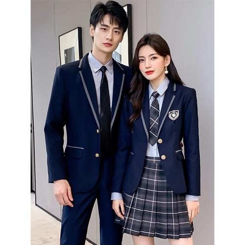 日系學院風西裝套裝男女款春秋JK學生制服職業氣質幼師教師工作服|西裝|ETMall東森購物網