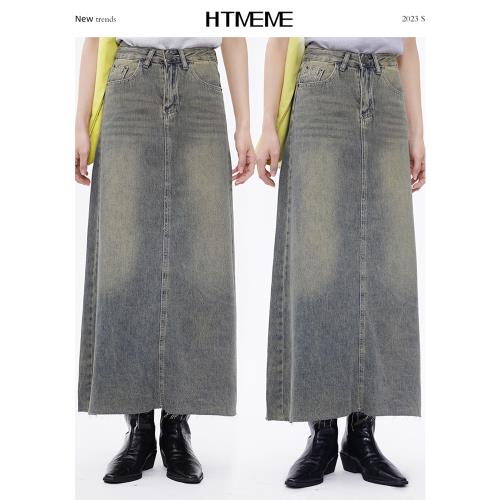 花田櫥窗HTmeme復古牛仔半身裙|半身裙|ETMall東森購物網