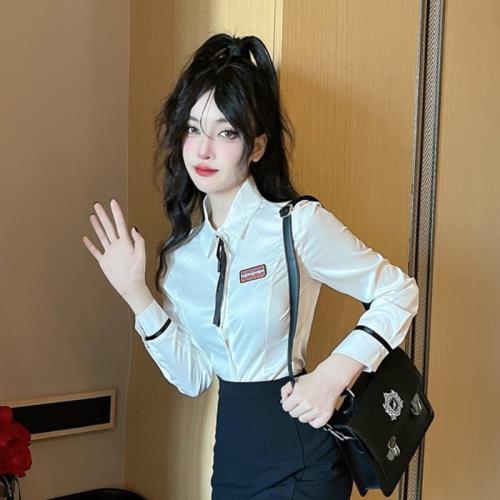 jk長袖氣質制服上班酒店白色襯衫|襯衫|ETMall東森購物網