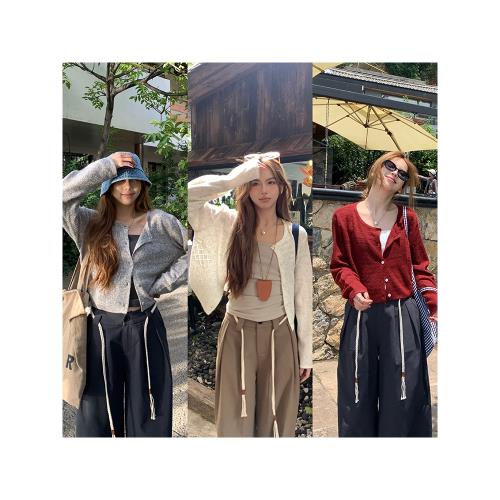 荒荒家紋路毛衣外套ins針織開衫|毛針織衫|ETMall東森購物網