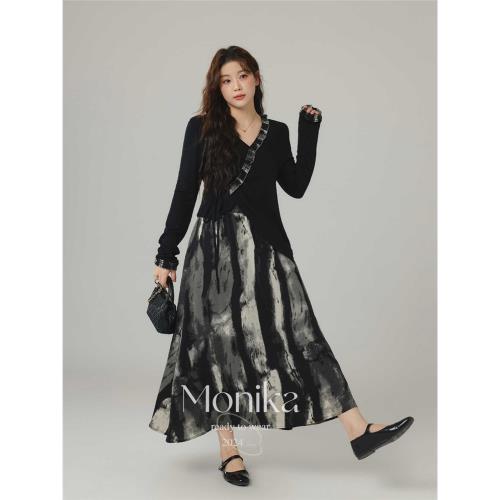 大碼胖mm不規則T恤扎染套裝裙|大尺碼套裝|ETMall東森購物網