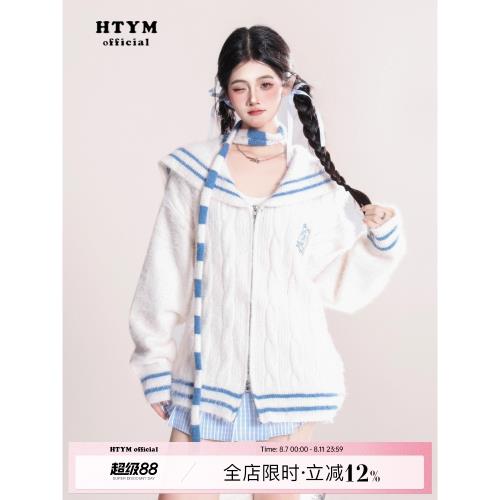 HTYM少女海軍領秋季外套針織衫|毛衣|ETMall東森購物網