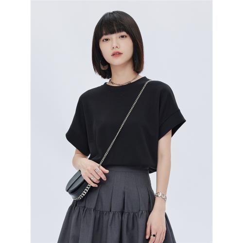 拼接寬松短袖t恤2023新款上衣|T恤|ETMall東森購物網