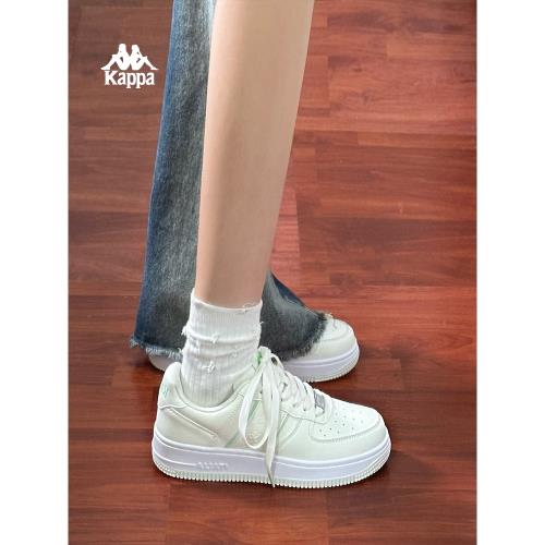 (免運)Kappa小白鞋女款2025夏季新款爆款軟底增高板鞋透氣休閑運動鞋子|休閒板鞋|ETMall東森購物網