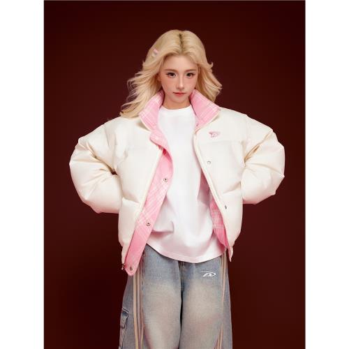 (免運)【Achock官方店】美式簡約雙面穿羽絨服男女90白鴨絨保暖加厚外套|羽絨服|ETMall東森購物網