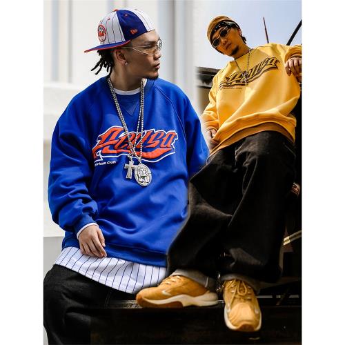 嘻哈Acusa流星立體印花寬松衛衣|衛衣|ETMall東森購物網