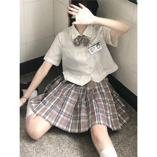 SASATOU莎莎糖新櫻奈川學生校服女班服JK制服格裙原創正品現貨|半身裙|ETMall東森購物網