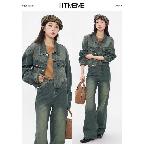 HTmeme花田櫥窗美式上衣牛仔外套|牛仔褲|ETMall東森購物網