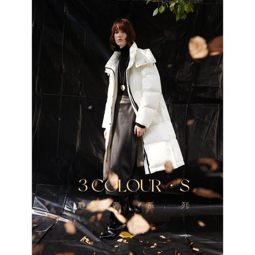 三彩2024冬季極寒鵝絨服長款寬松立領95白鵝絨外套被子服女S反季|羽絨服|ETMall東森購物網