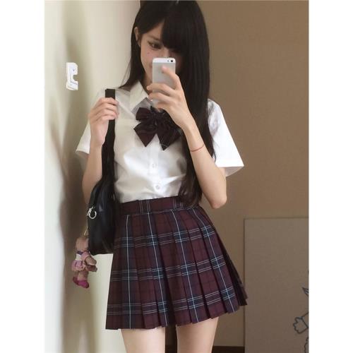 JK原創基礎款短袖學院校服花千豬|襯衫|ETMall東森購物網