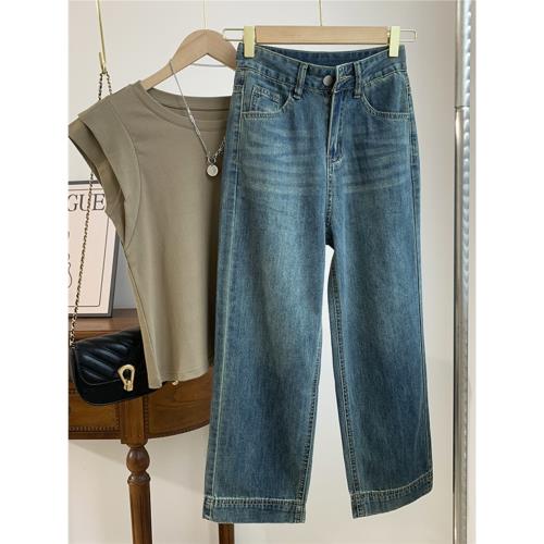 矮個子窄版直筒八分xxs牛仔褲|牛仔褲|ETMall東森購物網