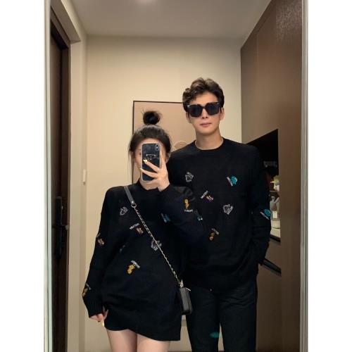 潮牌秋季長袖上衣外穿ins情侶裝|毛衣|ETMall東森購物網