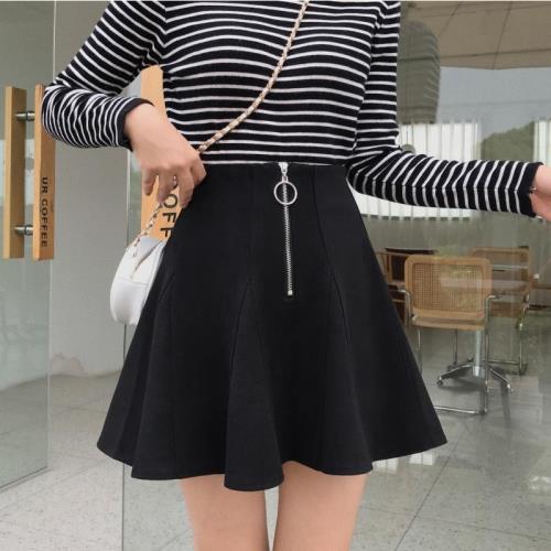 ins超火的拉鏈女秋冬毛呢半身裙|半身裙|ETMall東森購物網