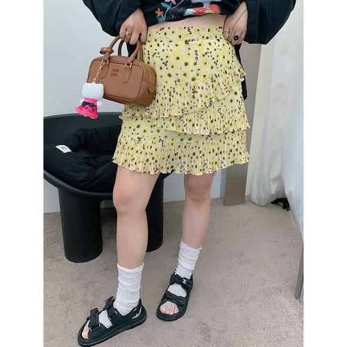 大支小碎花胖mm顯瘦遮肉半身裙|半身裙|ETMall東森購物網